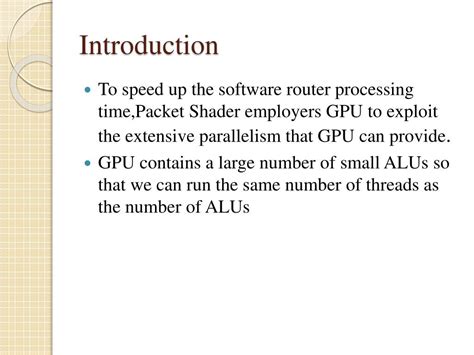 Ppt Fast Forwarding Table Lookup Exploiting Gpu Memory Architecture