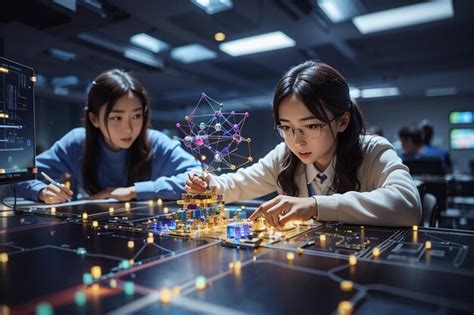 Premium Ai Image Quantum Computing Education Navigating The World Of Qubits In Futuristic