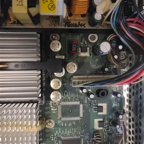 1 1 Motherboard With Cpu Capacitor Leak R Originalxbox