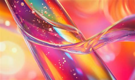 Colorful Liquid Swirl With Bubbles And Vibrant Background Abstract Art Fluid Dynamics Bright