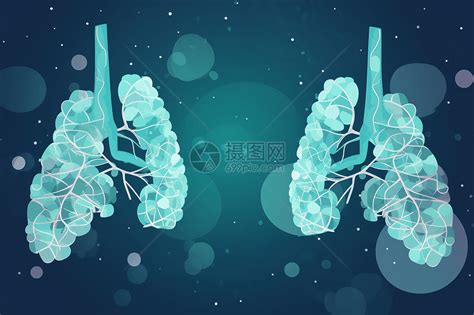 抽象的肺部结构插画图片下载 正版图片600072701 摄图网