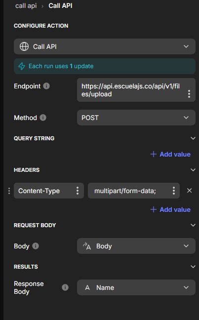Call Api Send A File With Content Type Multipartform Data Ask For