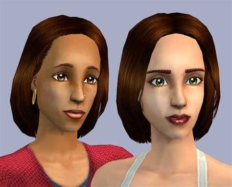 Mod The Sims 2 Basegame Hair Texture Replacements