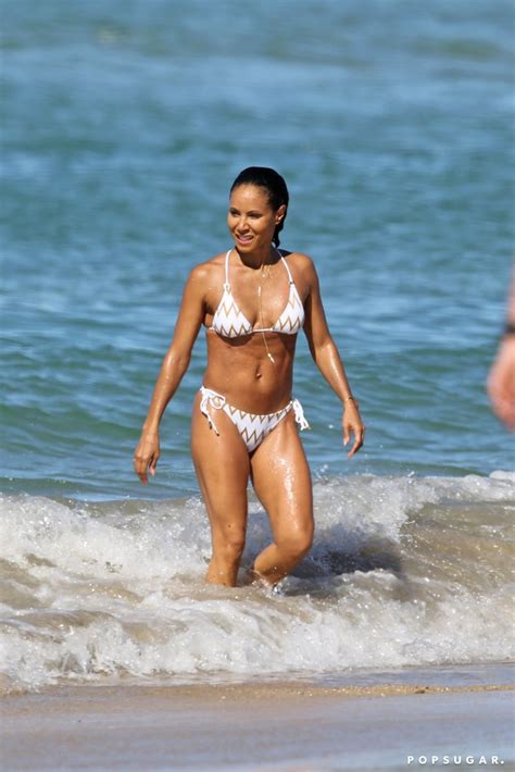 Jada Pinkett Smith White Bikini