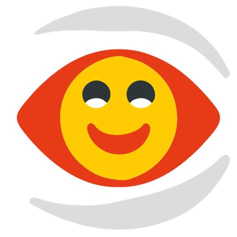 이모티콘과 몽환적인 눈 아이콘 아이콘 색상 모양 프리미엄 벡터