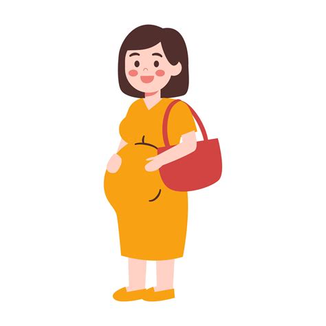 Pregnant Woman Illustration 16082109 Vector Art At Vecteezy