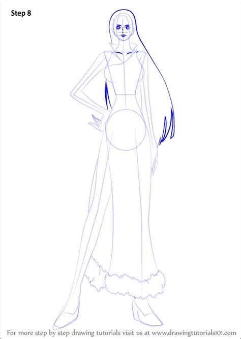 Learn How To Draw Boa Hancock From One Piece One Piece Step By Step