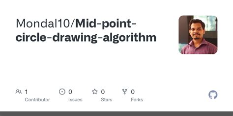 GitHub Mondal Mid Point Circle Drawing Algorithm