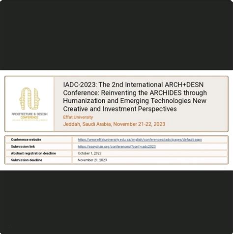 Mohammed Fekry On Linkedin Join Us At The 2nd International Conference