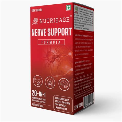 Nutrisage Nerve Support Formula Neuropathy Support Supplement With