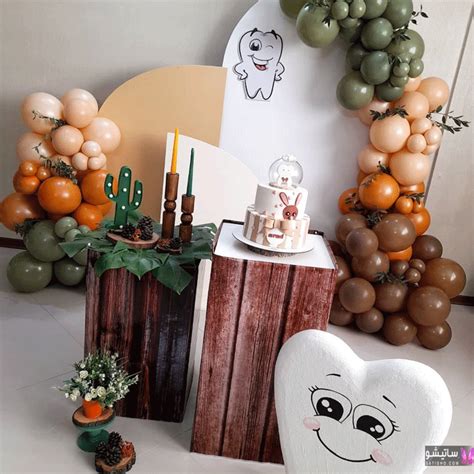 جدید ترین ایدهای تزیین جشن دندونی بادکنک آرایی دندونی ساتیشو