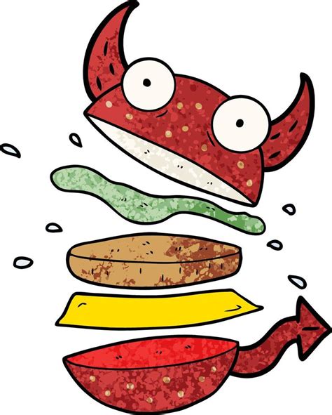 Cartoon Amazing Burger 12376761 Vector Art At Vecteezy