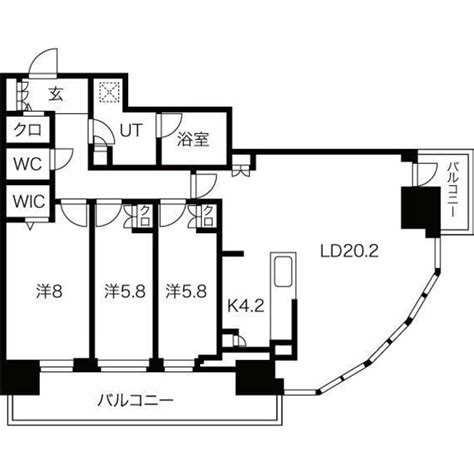 函館本線 札幌駅 地上48階建て（地下2階付き） 築1年未満 北海道札幌市北区北八条西1 388万円／3ldk 洋8 洋58 洋58