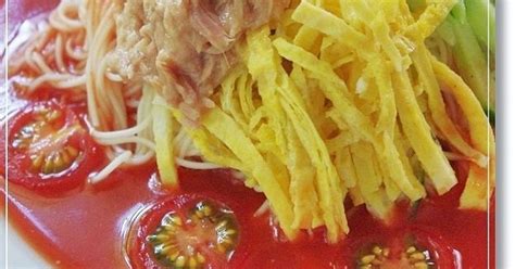洋風さっぱりトマト冷麺♪ By Misacoco 【クックパッド】 簡単おいしいみんなのレシピが369万品