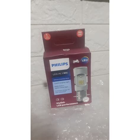 Jual LAMPU DEPAN MOTOR LED PHILIPS LAMPU LED 2SISI H6 ARUS DC M5 Shopee Indonesia