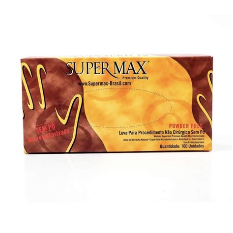Luva De Procedimento De Látex Sem Pó Supermax Shopee Brasil