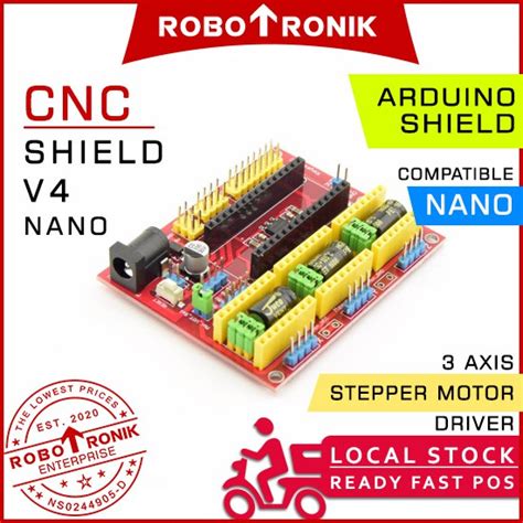 Nano Cnc Shield V4 3d Printer Cnc For Arduino Nano Stepper Motor