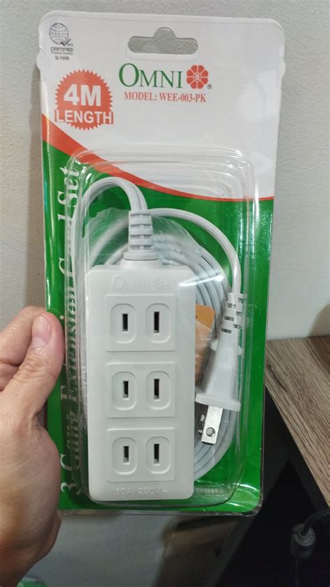Omni Extension Cord 4 Meter 3 Gang Lazada Ph
