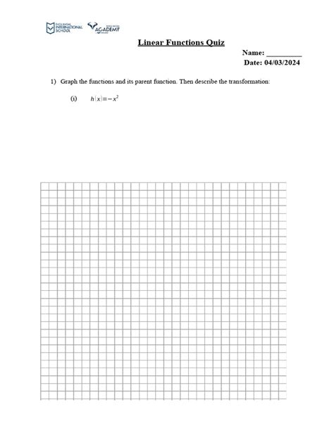 6q Linear Functions Pdf Teaching Methods And Materials