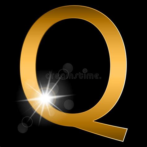 Alphabet Letter Letter Q GOLD Alphabet Logo Font Style Vector