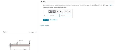 Solved Part A Determine The Maximum Deflection Of The Chegg