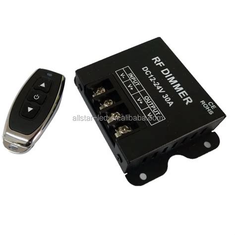 Newest 3key 30a Led Dimmer 12 24v Wireless Remote Led Single Color