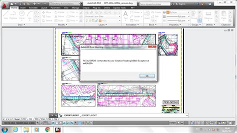 Fatal Error Exporting Layout To Model Autodesk Community