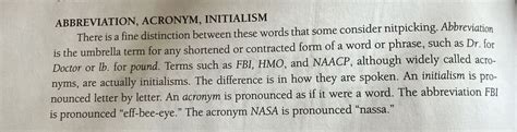 A Word On Abbreviations Acronyms And Initializations Tldr Theyre All Abbreviations If You