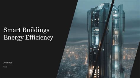 Smart Buildings Energy Efficiency Ppt Template Acp Ppt Slide