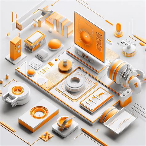 ui ux designs for mobile apps and websites stock illustration