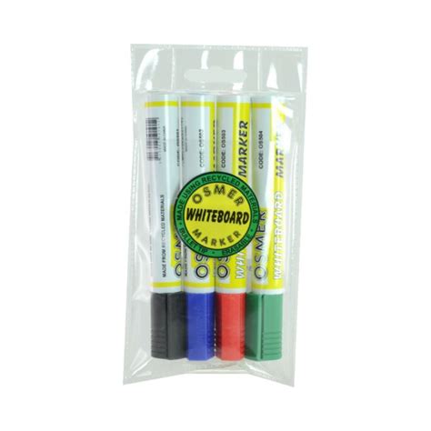 Osmer Whiteboard Markers 4 Colour Wallet Brilliant Minds Australia
