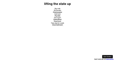 Lifting State Up Challenge Codesandbox