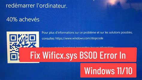 Solución Bsod Wificxsys En Windows 1110 Mundowin