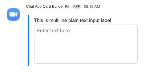 Multiline Text Input