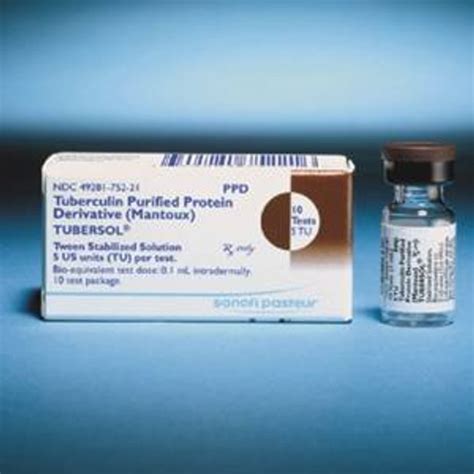 Tubersol Tuberculin Purified Protein Derivative Ppd 5 Tu 0 1ml Solution 10 Test 1ml Vial