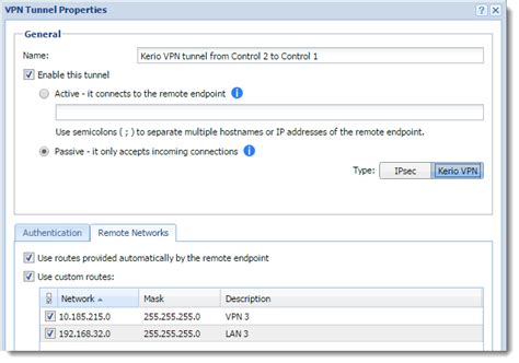 Connecting Multiple Offices Via Kerio Vpn And Ipsec Vpn Tunnels