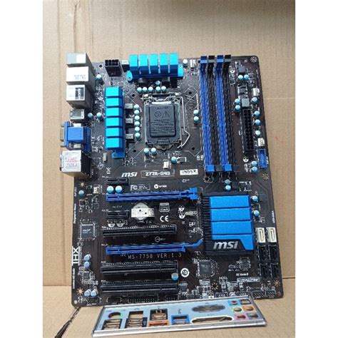 Jual Mobo MSI Z A G Socket LGA Ddr Onboard VGA Hdmi Shopee Indonesia