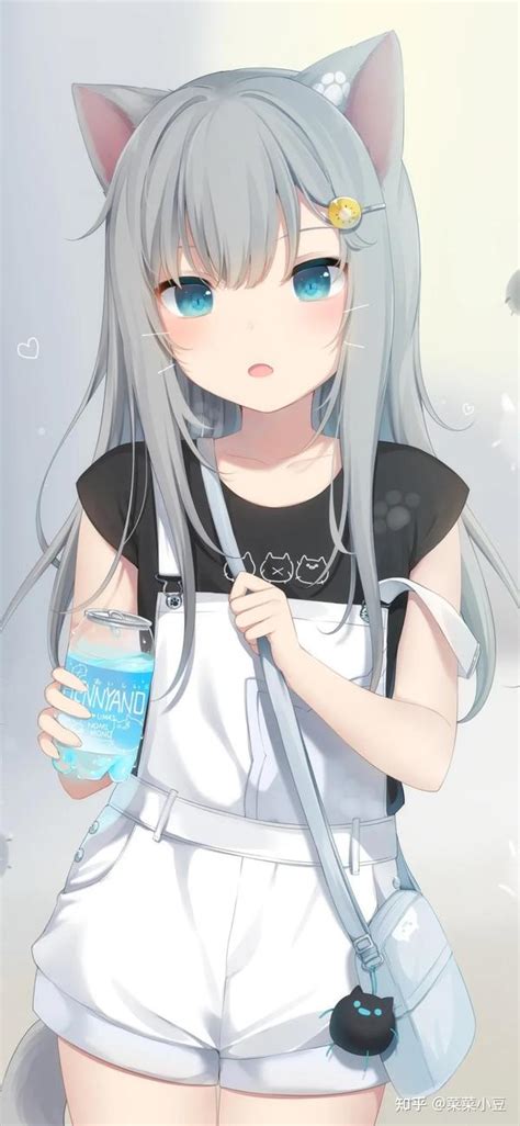 壁纸是你喜欢的猫系少女哦 知乎