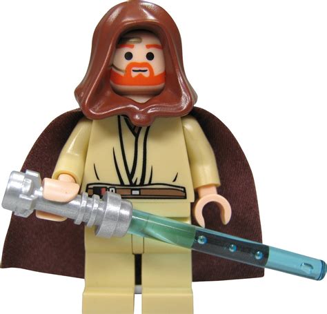 Lego Star Wars Obi Wan Kenobi Minifigure With Lightsaber Headset