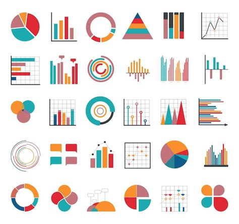 인포 그래픽을 처리하십시오 비즈니스 인포 그래픽 요소 전략지도 및 재무 프리젠 테이션을위한 문자 벡터 템플릿 프리미엄 벡터