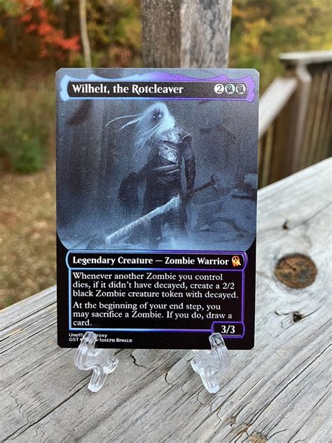 Wilhelt The Rotcleaver Borderless Neon Metal Proxy For Etsy