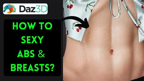 Daz Studio How To Sexy Abs And Breasts Youtube