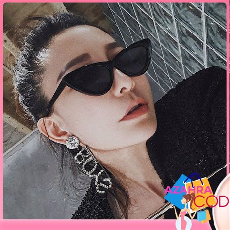 Jual AZAHRA Korean KACAMATA CAT EYE KACAMATA Segitiga Mata Kucing