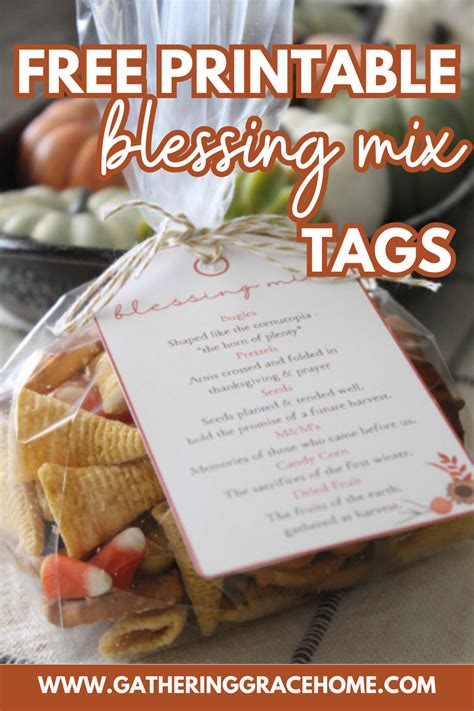 Festive Blessing Mix With Printable Tags