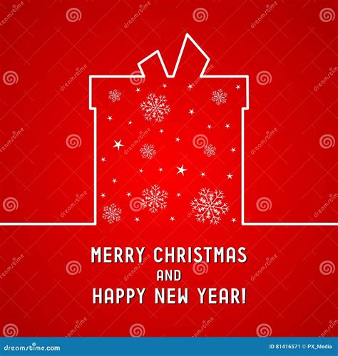 Tarjeta De Navidad Feliz Navidad Stock de ilustración Ilustración de regalo deseo