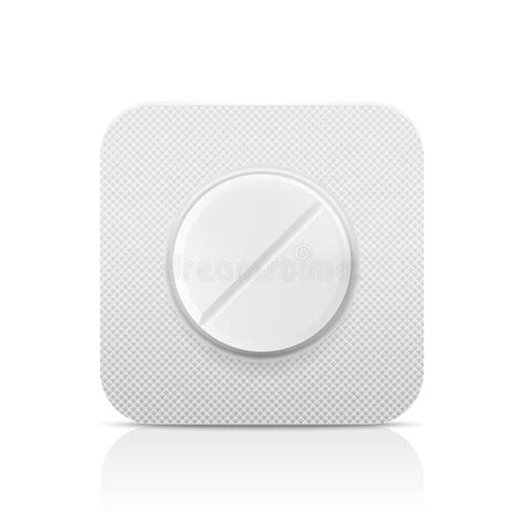 Vector Realistic White Pharmaceutical Medical Pill Vitamins Capsule