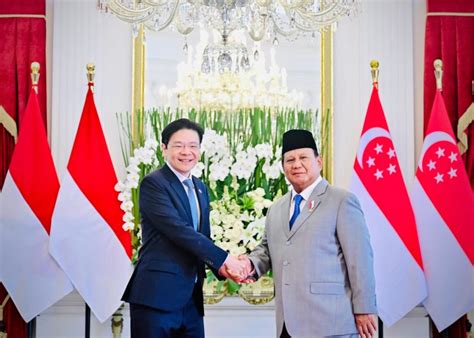 Prabowo Subianto Sambut Kunjungan Resmi PM Singapura di Istana Merdeka ...