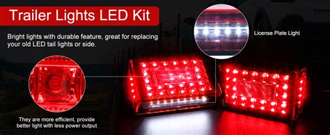 Amazon.com: LIMICAR LED Trailer Lights - 6" Submersible, Boat & Utility ...