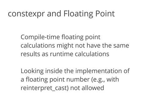 C Why Compile Time Floating Point Calculations Might Not Have The