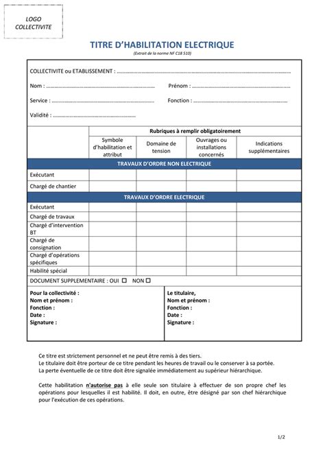 Habilitation électrique